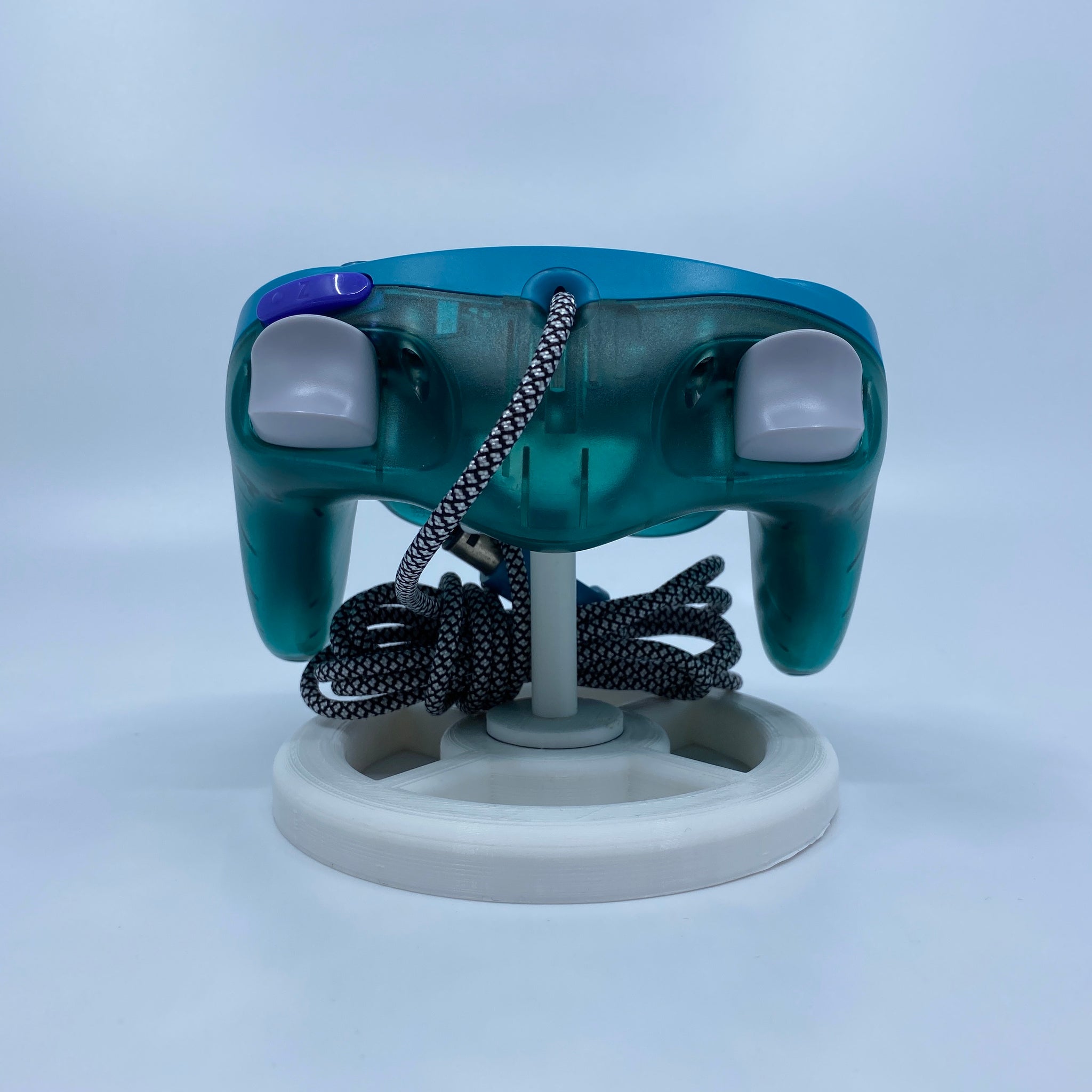 Teal/Clear Gamecube Controller - Turquoise Tint | Solanum Customs